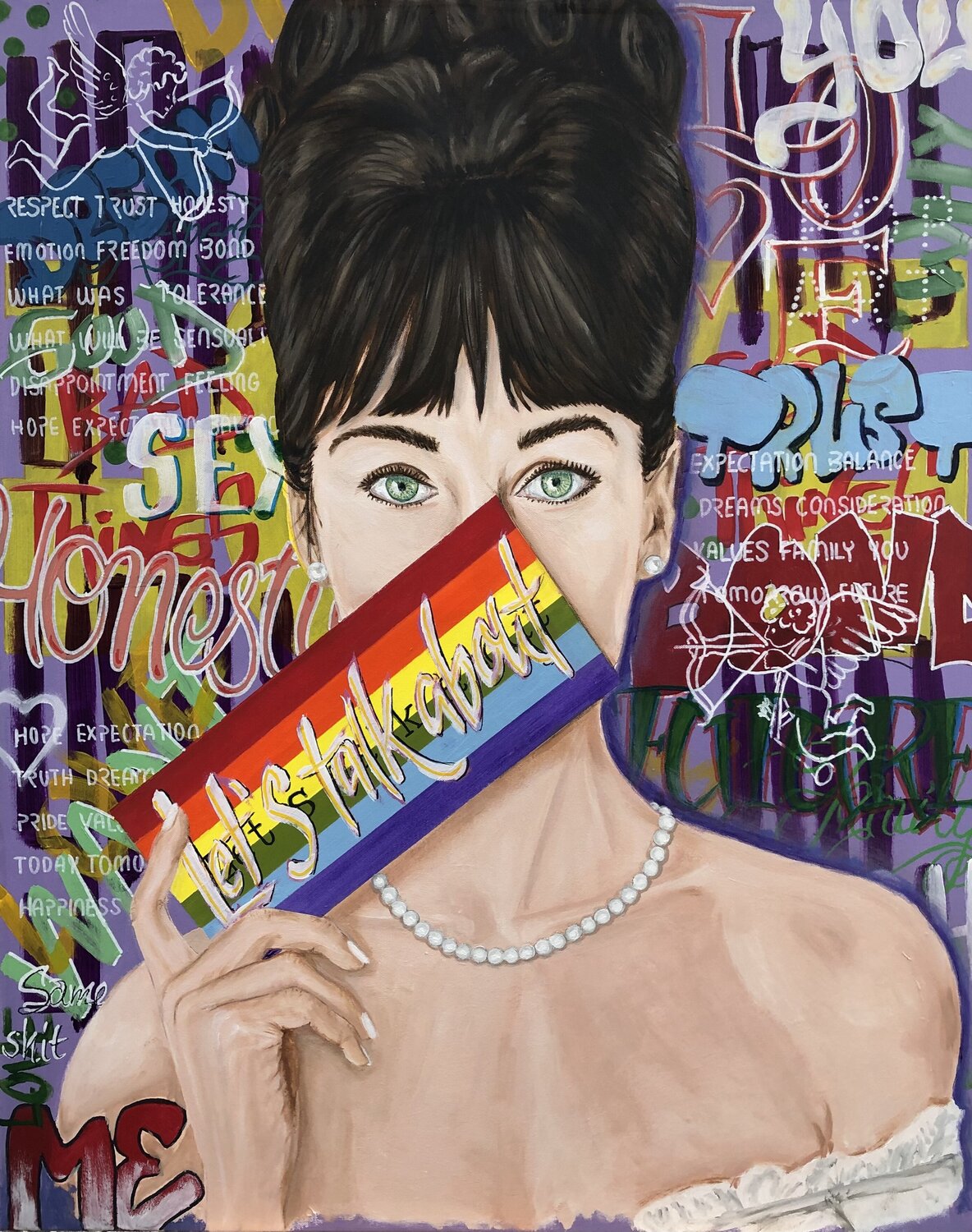 Let’s talk about by Thomas Rendler (2023) : Painting Acrylic on Canvas ...