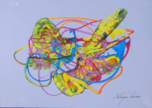 KAHOK - 16 von Eustaquio Carrasco (2023): Malerei Acryl auf Papier ...