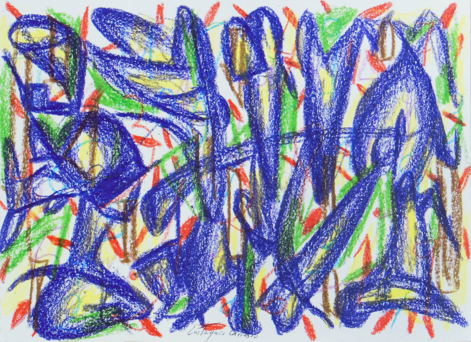 Dispersed conversation by Eustaquio Carrasco (2014) : Drawing Colored ...