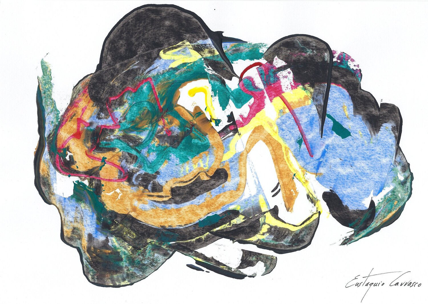 MAFEM - 7 di Eustaquio Carrasco (2023): Pittura a Acrilico su Carta ...