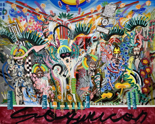 Democritus in Solitude by Maximilian Davis (2025) : Painting Acrylic ...