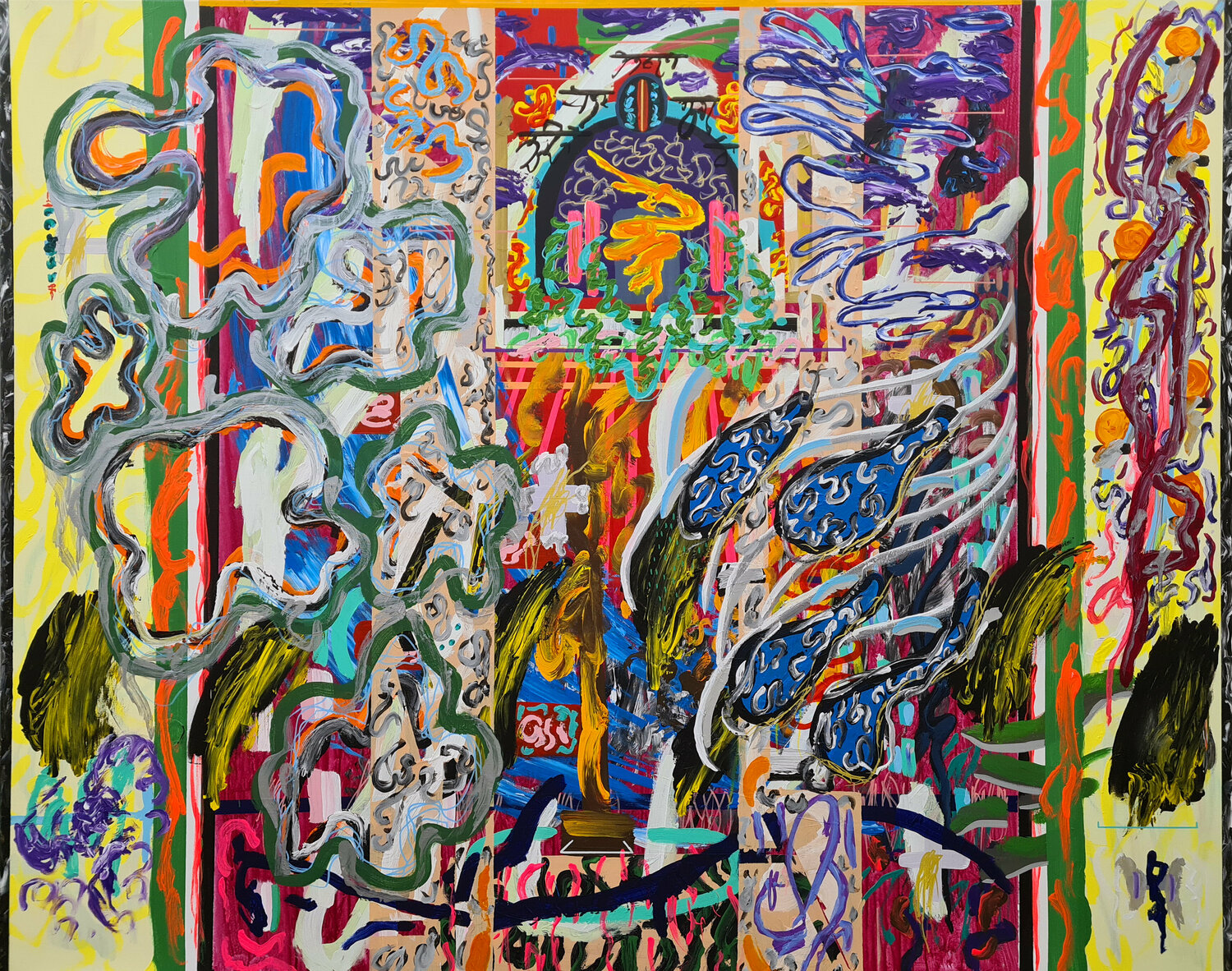 Four humors by Maximilian Davis (2021) : Painting Acrylic, Lacquer on ...