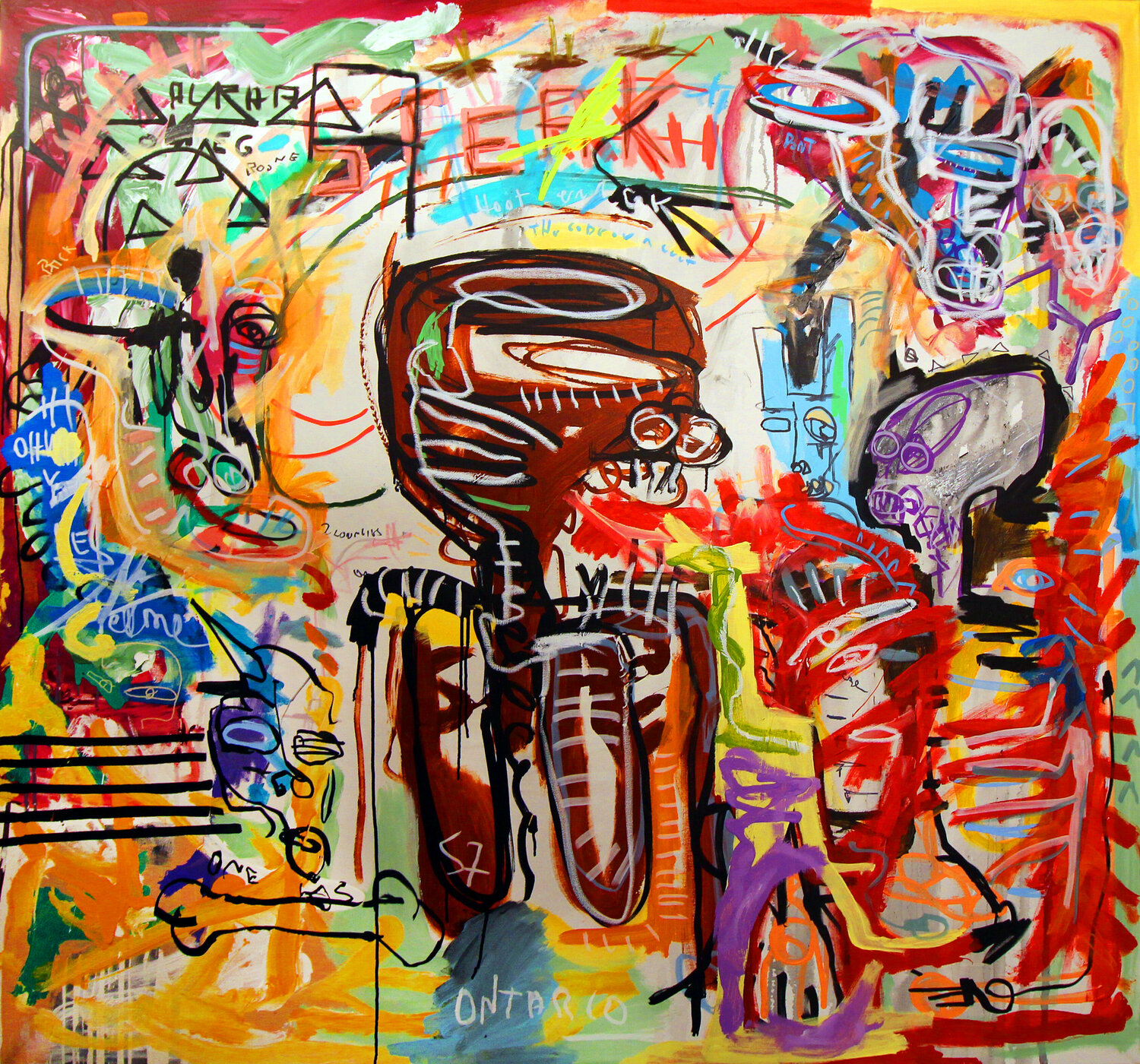 Orbis Terrarum von Maximilian Davis (2016): Malerei Acryl, Öl auf ...