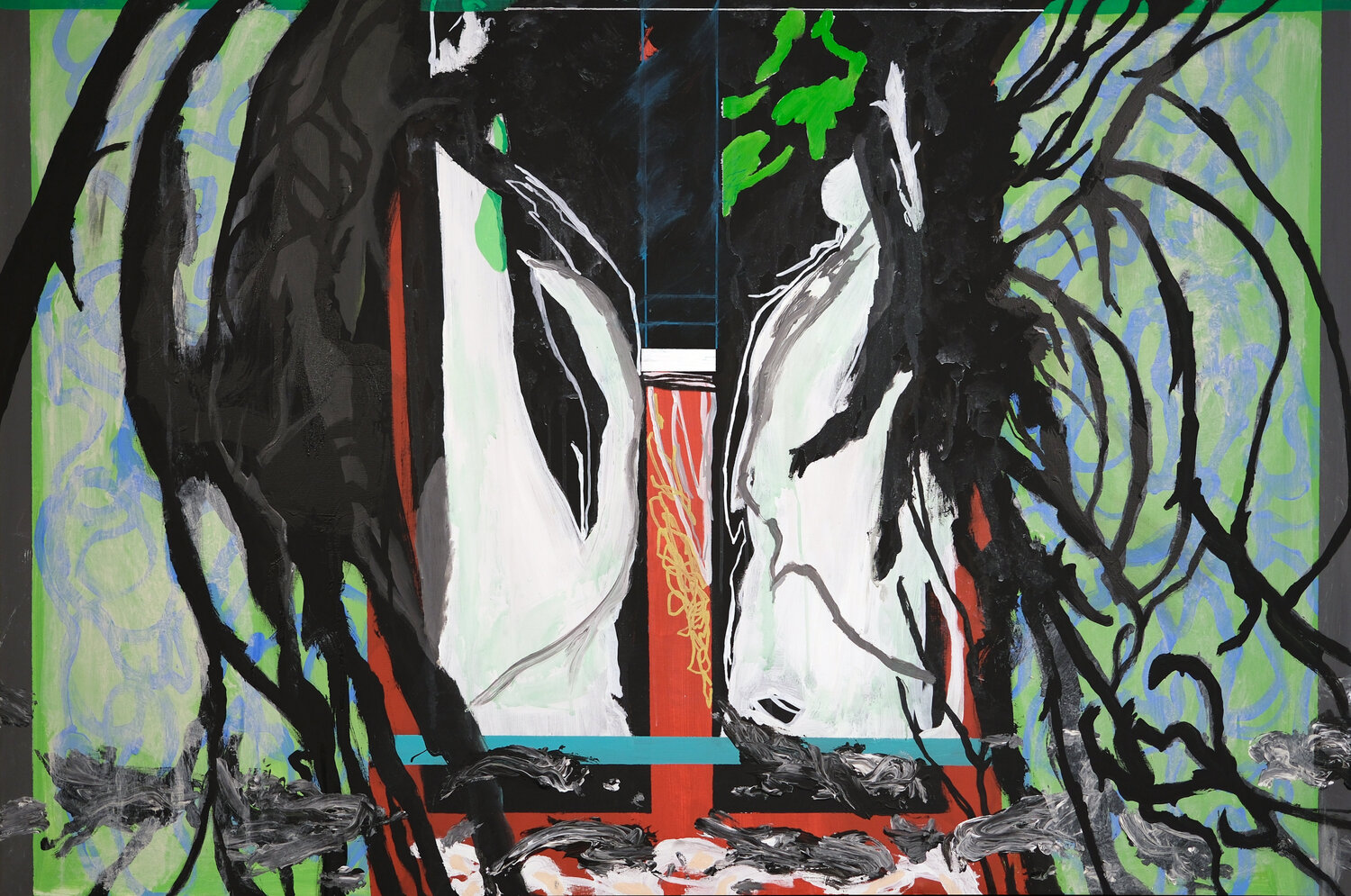 Quantom age by Maximilian Davis (2025) : Painting Acrylic, Lacquer on ...