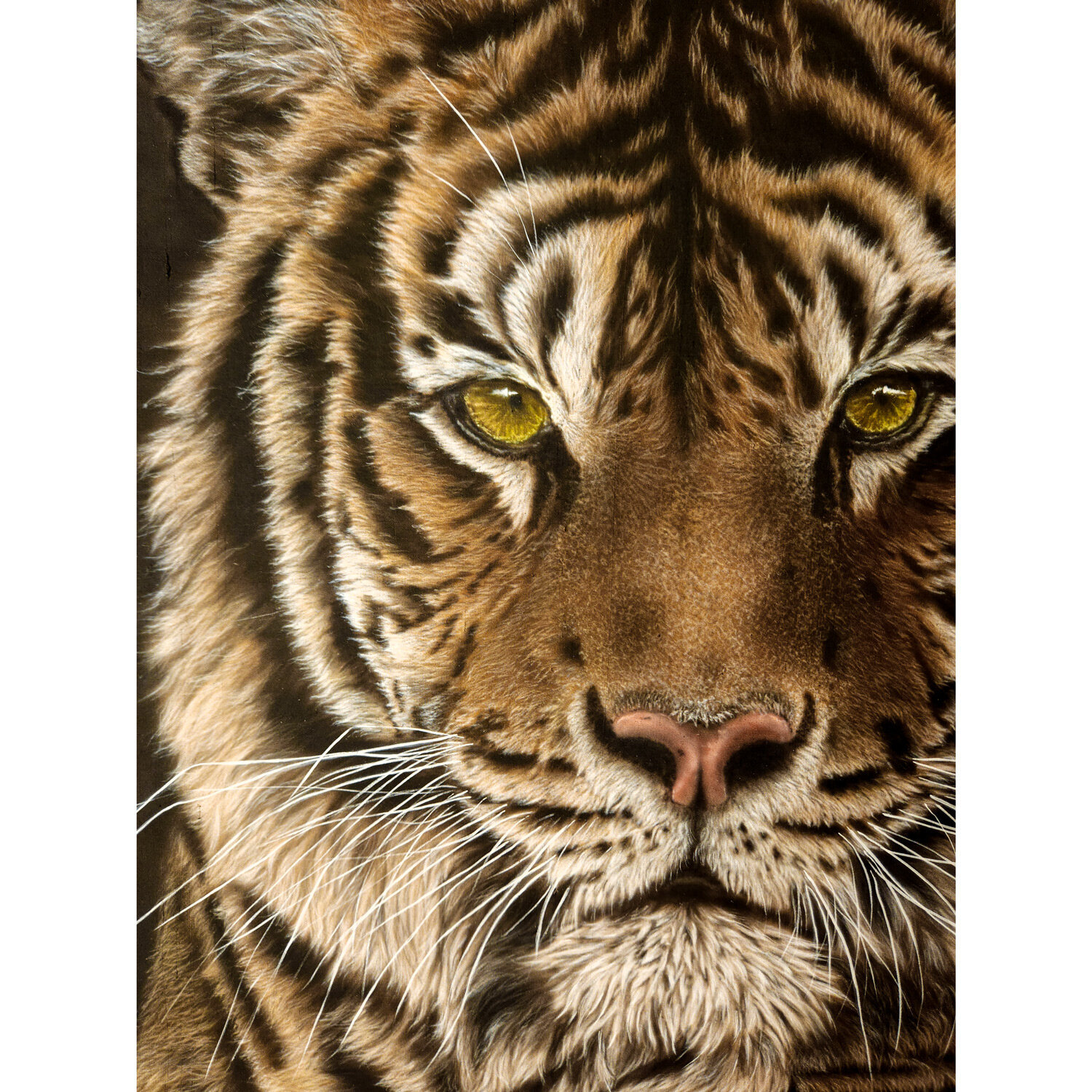 Tiger "Wisdom" - Silk Painting by Olga Belova (2022) : Work on Paper ...