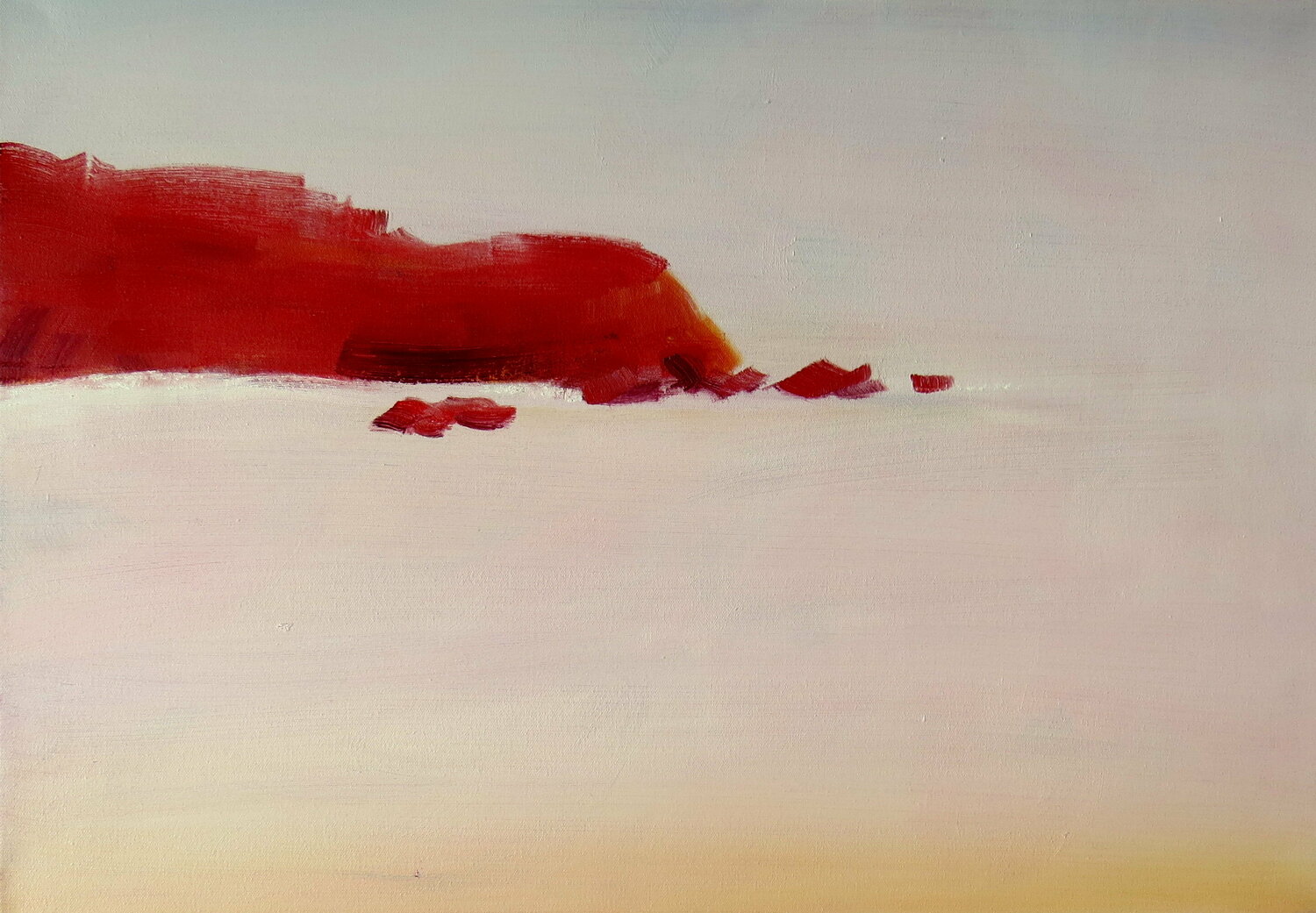 Red Syros by Marianne Gabriel (2021) : Painting Oil on Canvas - Singulart