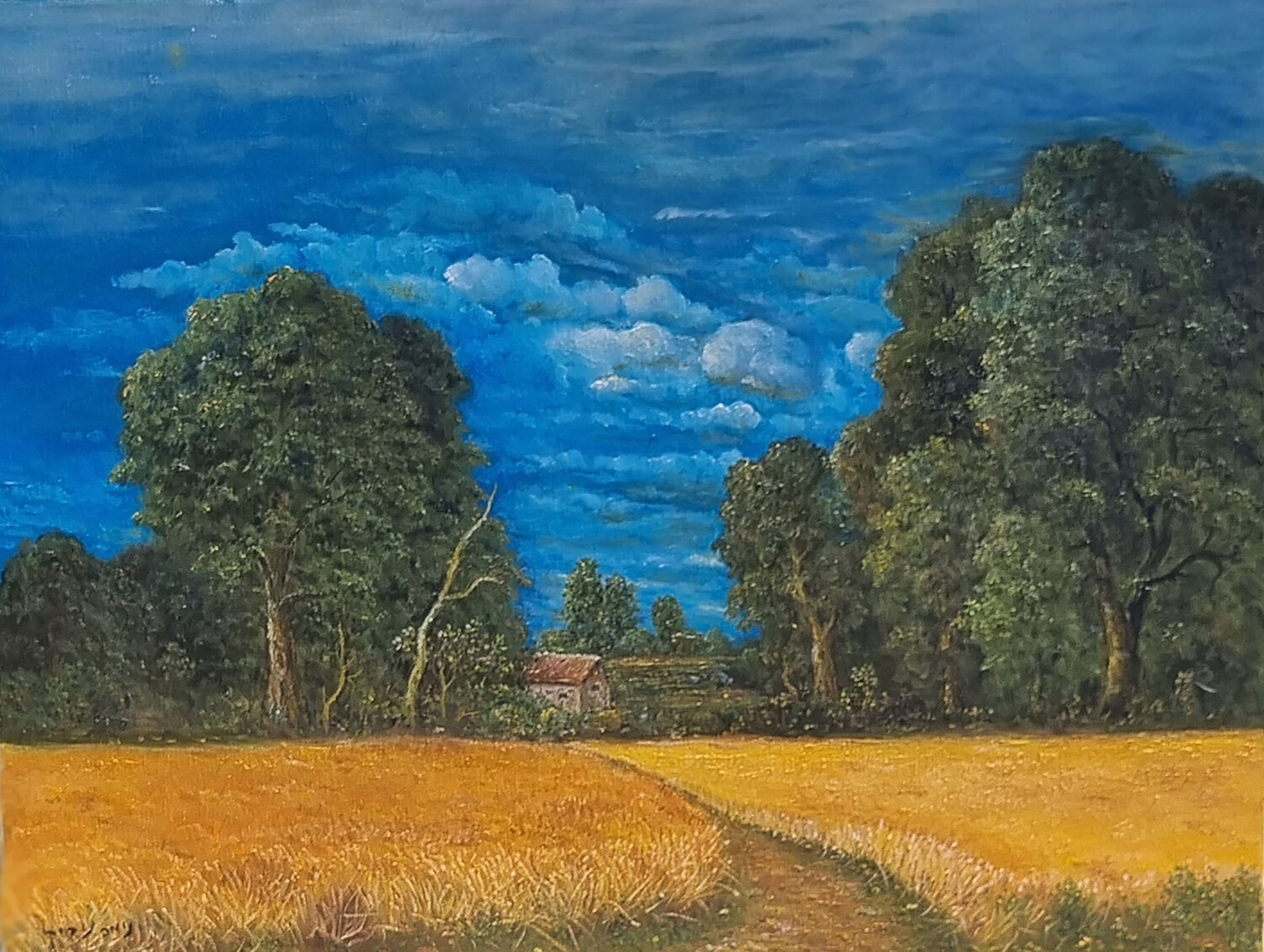 Oat landscape by nima novik (2021) : Painting Oil on Canvas - Singulart