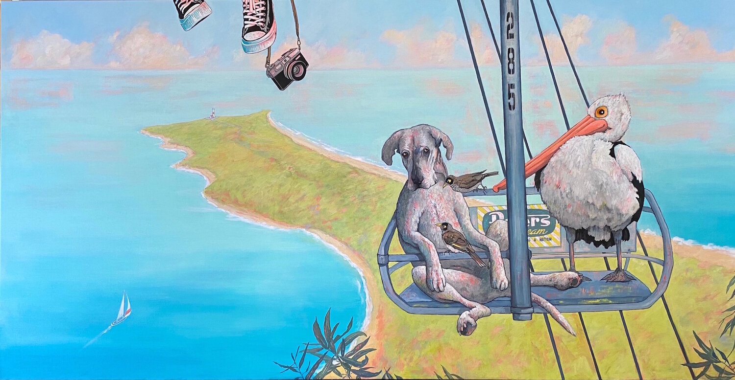 Lighthouse Lookout by Mary Conder (2021) : Painting Acrylic on Canvas ...