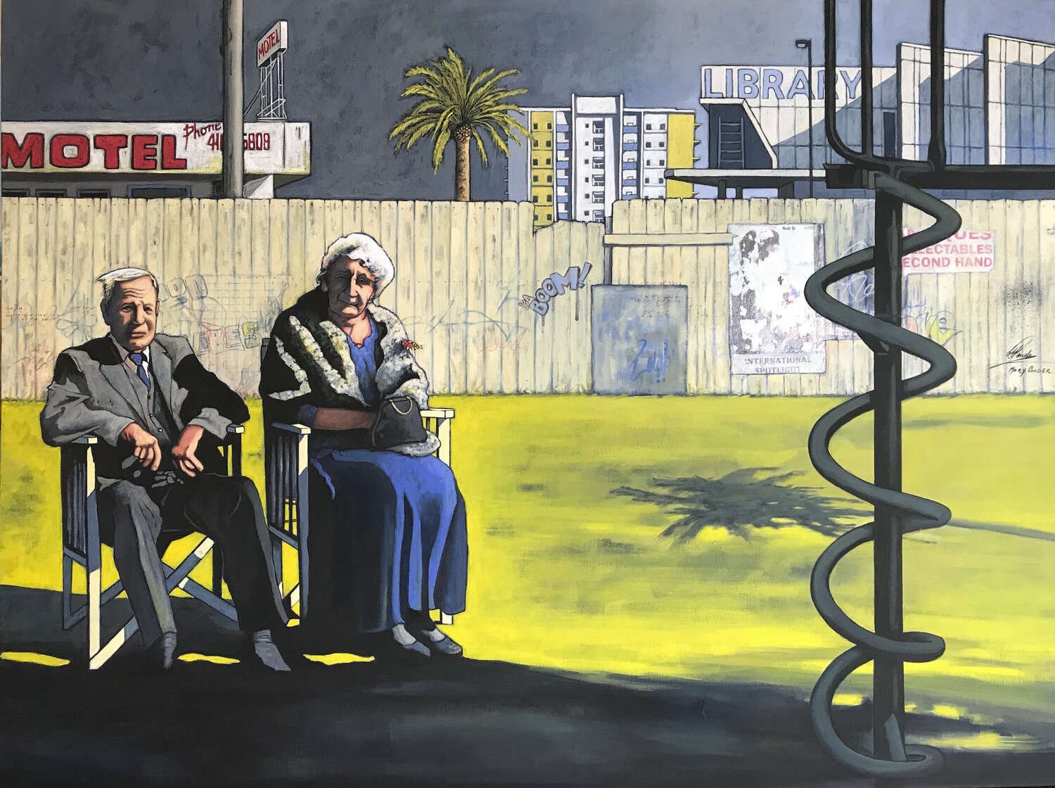 Sunday in the Park by Mary Conder (2016) : Painting Acrylic, Collage on ...