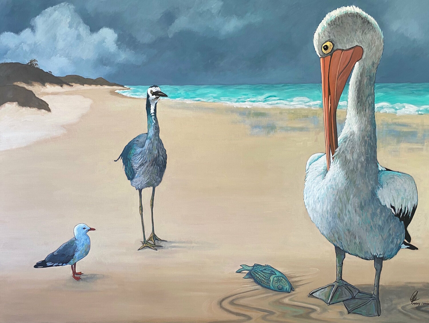 Low Tide by Mary Conder (2021) : Painting Acrylic on Canvas - SINGULART