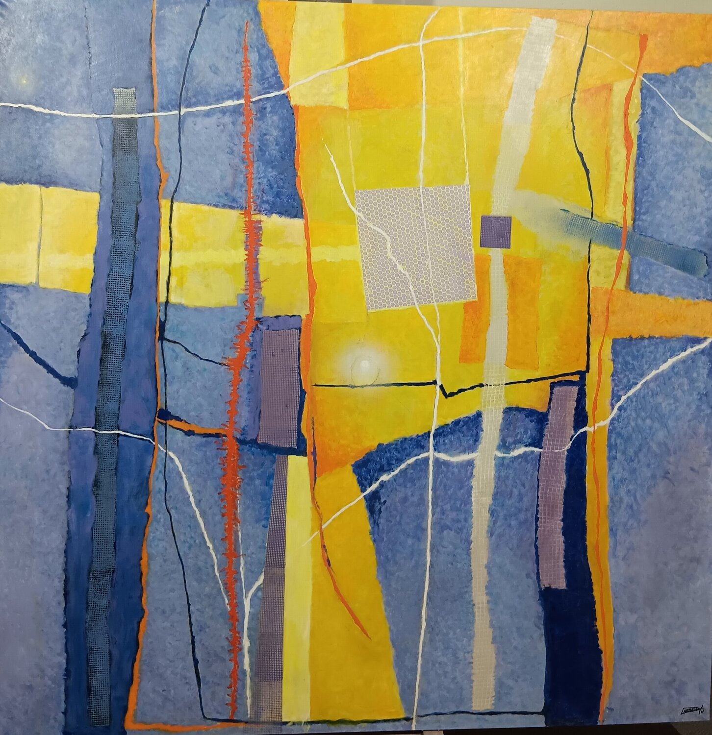 Estructuras 5 de Pedro Carrasco (2025): Pintura Óleo en Lienzo - Singulart