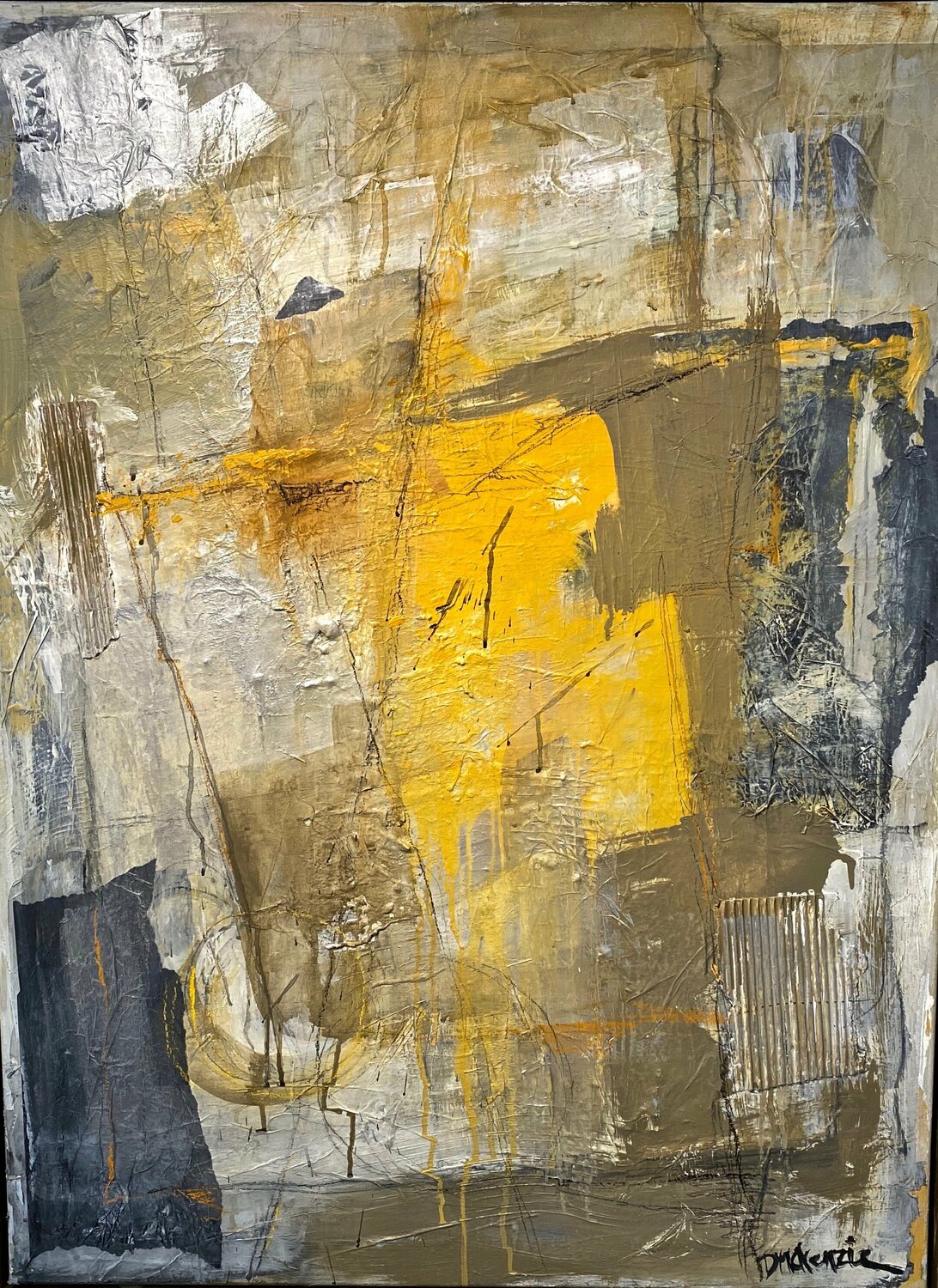 EARTH 15 by Dominique Mc Kenzie (2022) : Painting Acrylic, Collage on ...