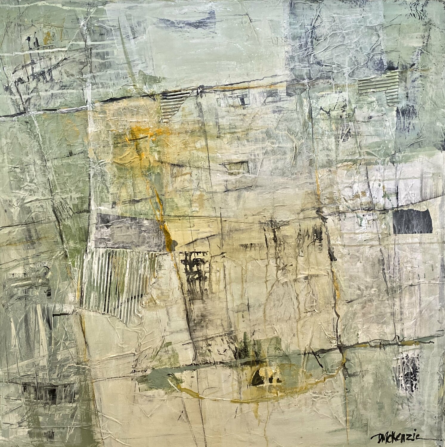 BIODIVERSITY 4 von Dominique Mc Kenzie (2022): Malerei Acryl, Collage ...