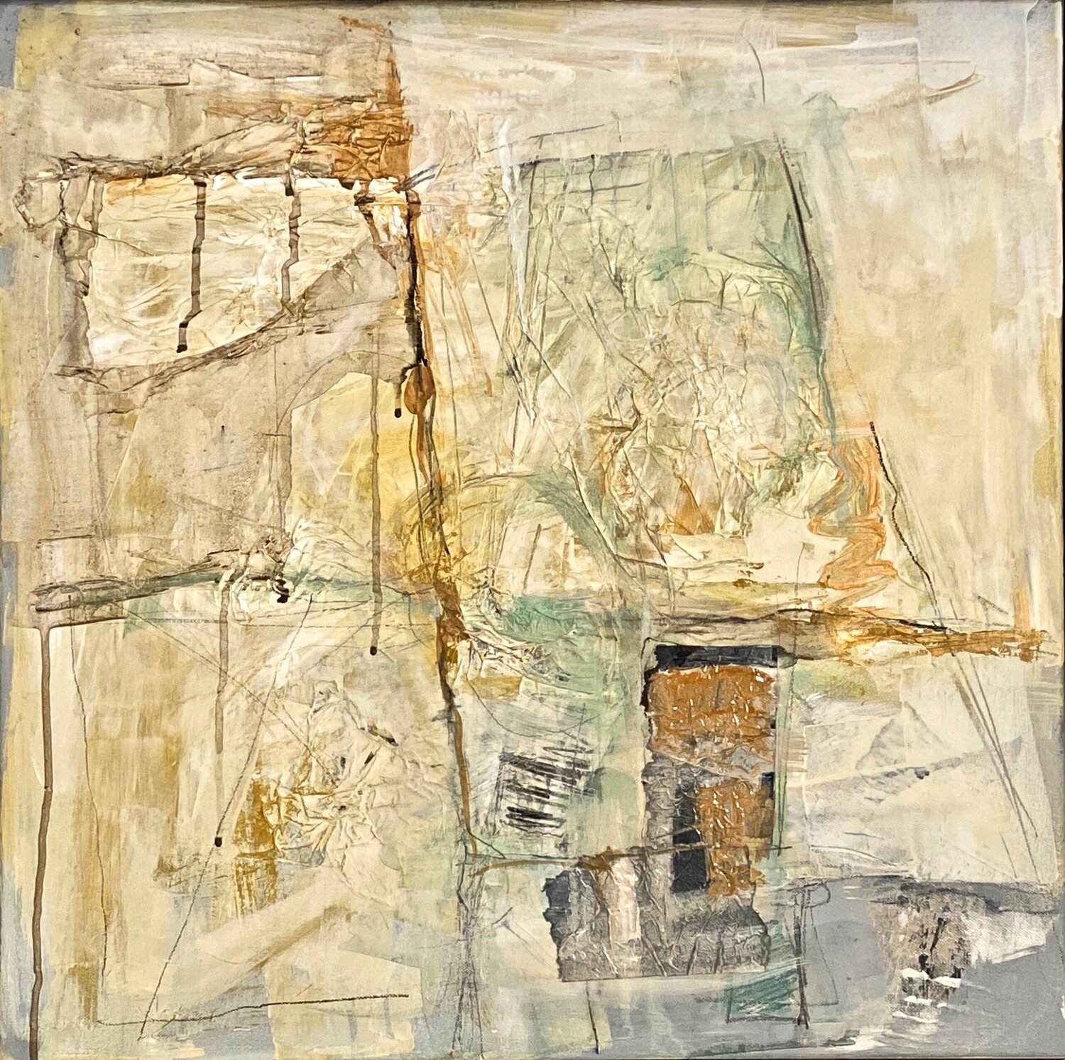 EARTH 13 by Dominique Mc Kenzie (2022) : Painting Acrylic, Collage on ...