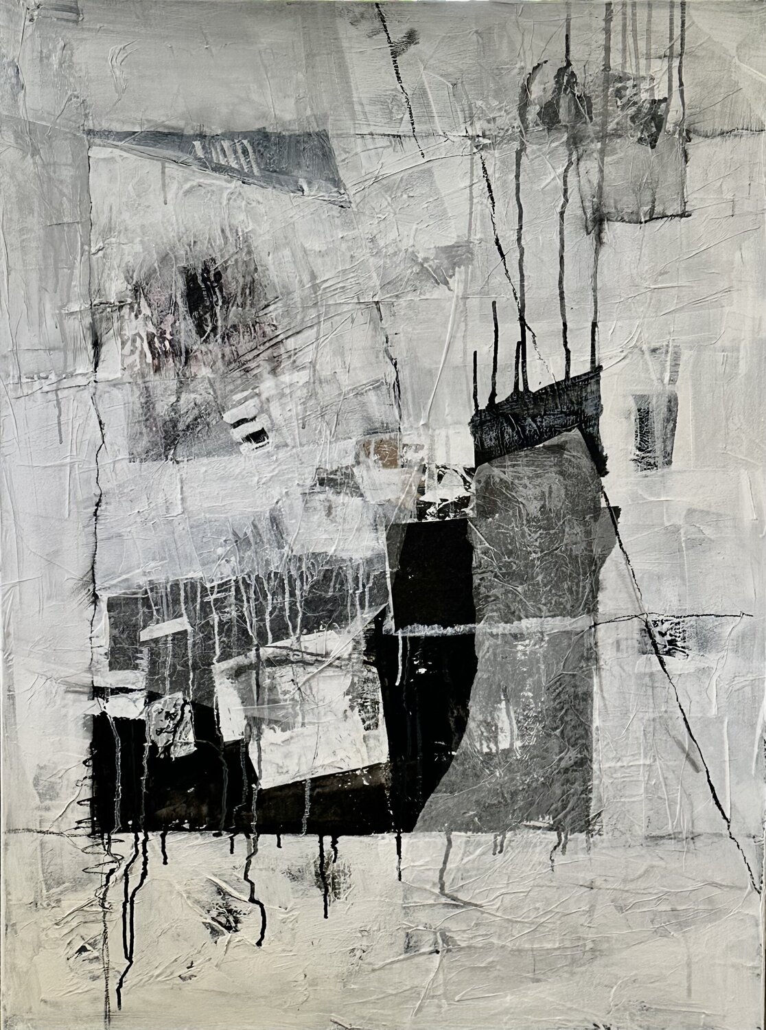 BLACK AND WHITE 19 B by Dominique Mc Kenzie (2023) : Painting Acrylic ...