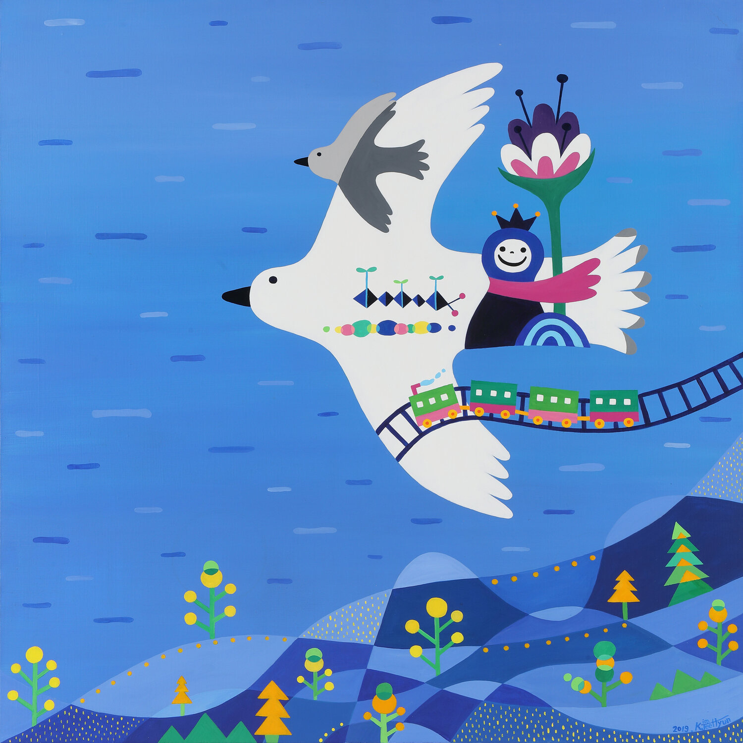 Keep going by Jeehyun Kim (2019) : Painting Acrylic on Canvas - Singulart