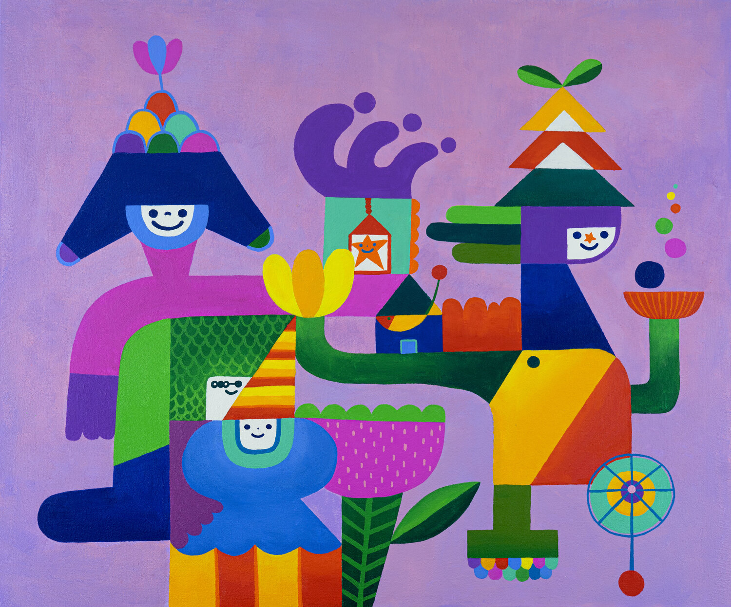 comfort by Jeehyun Kim (2023) : Painting Acrylic, Sand on Canvas - SINGULART