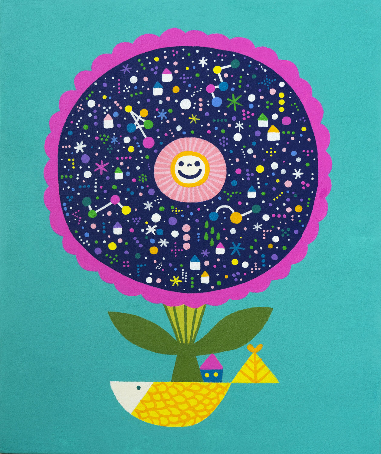 go together by Jeehyun Kim (2023) : Painting Acrylic, Sand on Canvas - SINGULART