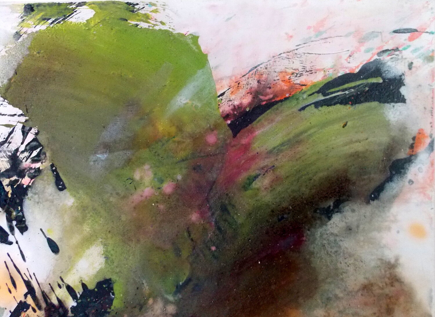 farbenfrohe Welt 1 by Christa Haack (2023) : Painting Acrylic, Spray ...