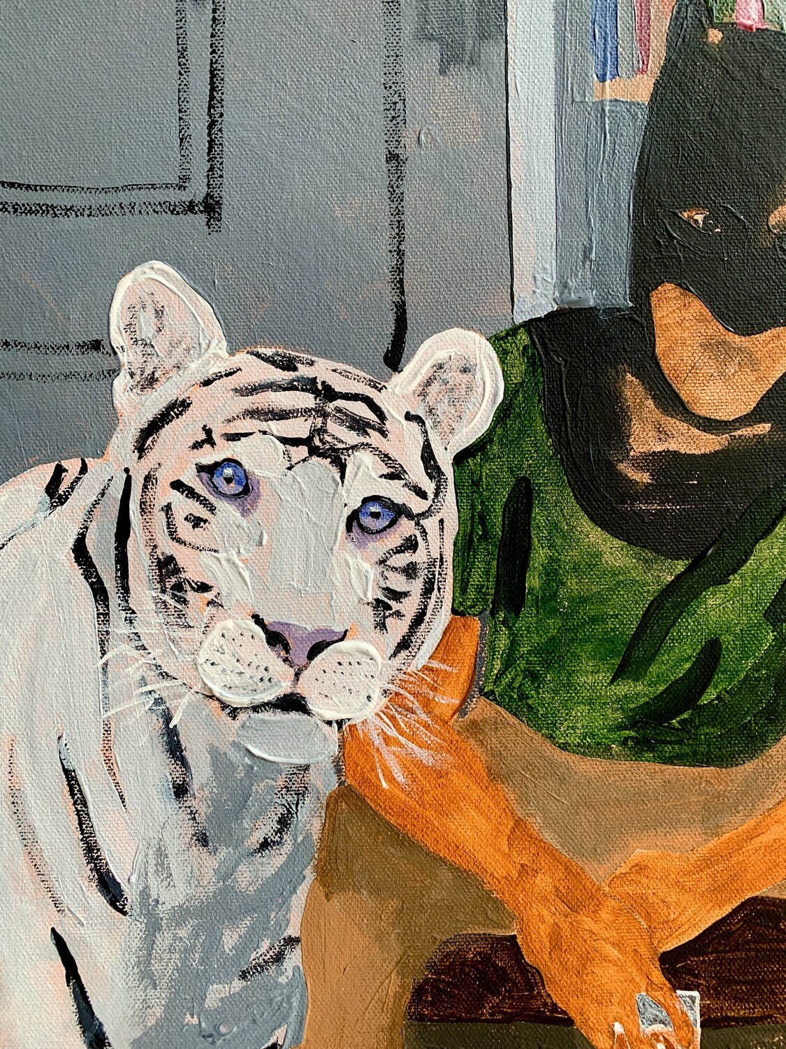 A swedish tiger von Zeon Milo (2023): Malerei Acryl auf Leinwand ...