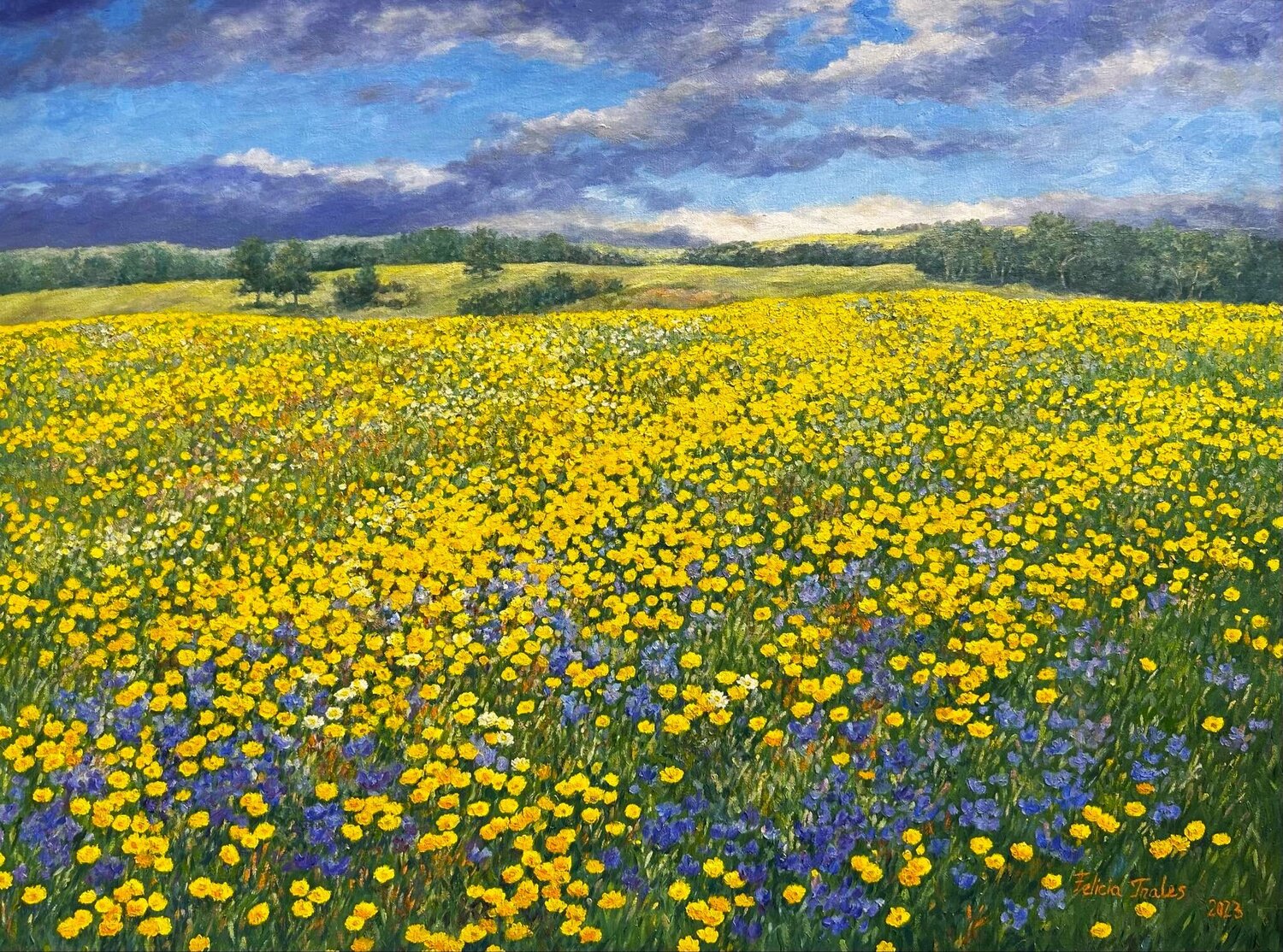 Spring Day by Felicia Trales (2020) : Painting Oil on Canvas - Singulart