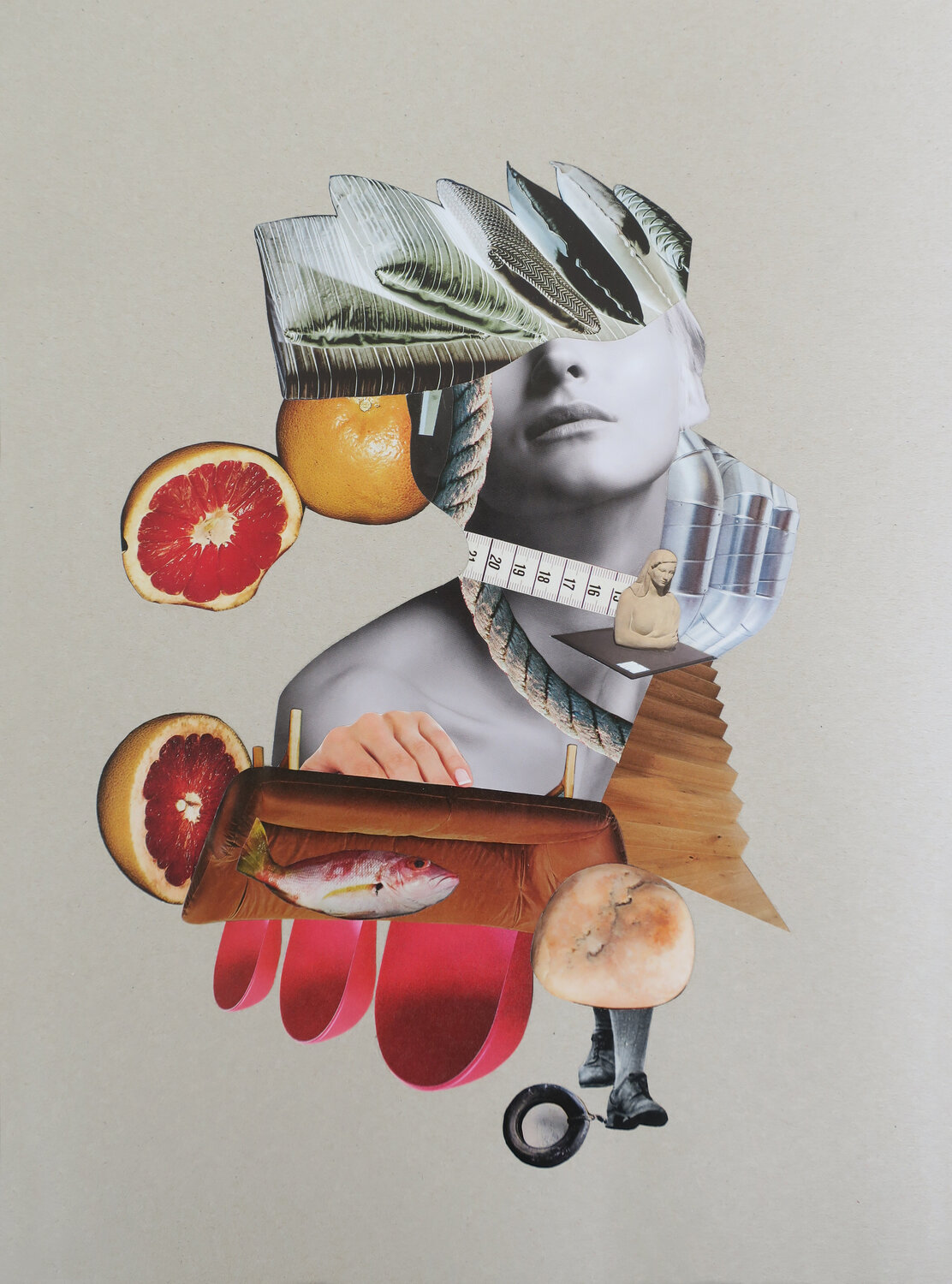 SURREAL COLLAGE 6 by Bettina Costa (2019) : Work on Paper Collage on ...