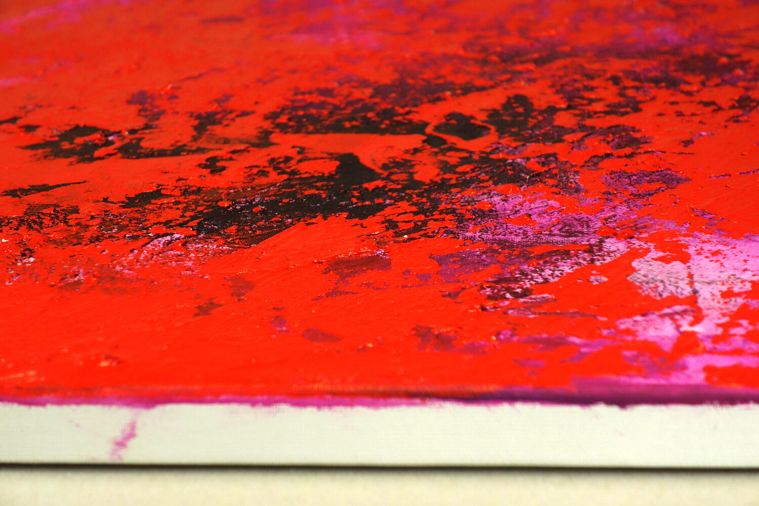 Loderndes Feuer by Helga Budde-Engelke (2020) : Painting Acrylic, Sand ...