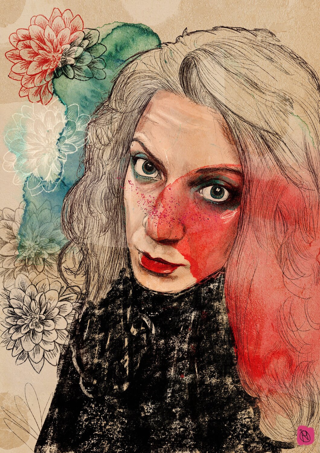 Anna dei colori by Pino Ruberto (2021) : Print Giclée print on Paper ...