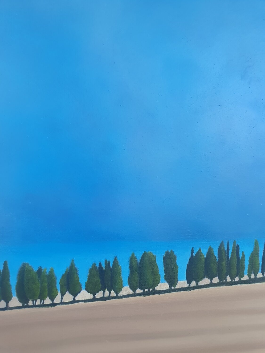 Campagna Toscana e i suoi alberi by Elisa Spagnoli (2023) : Painting ...