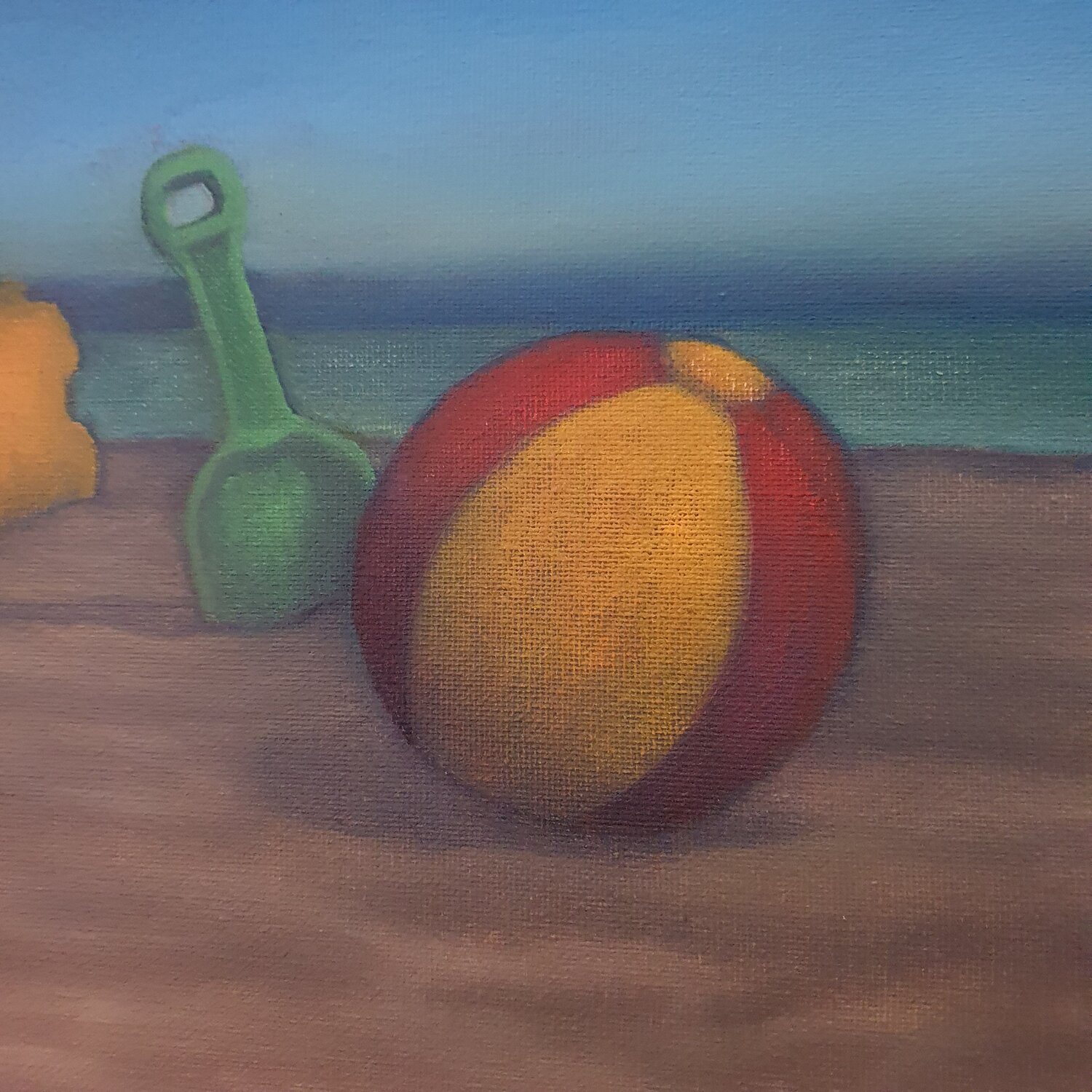 La spiaggia by Elisa Spagnoli (2023) : Painting Oil on Canvas - Singulart