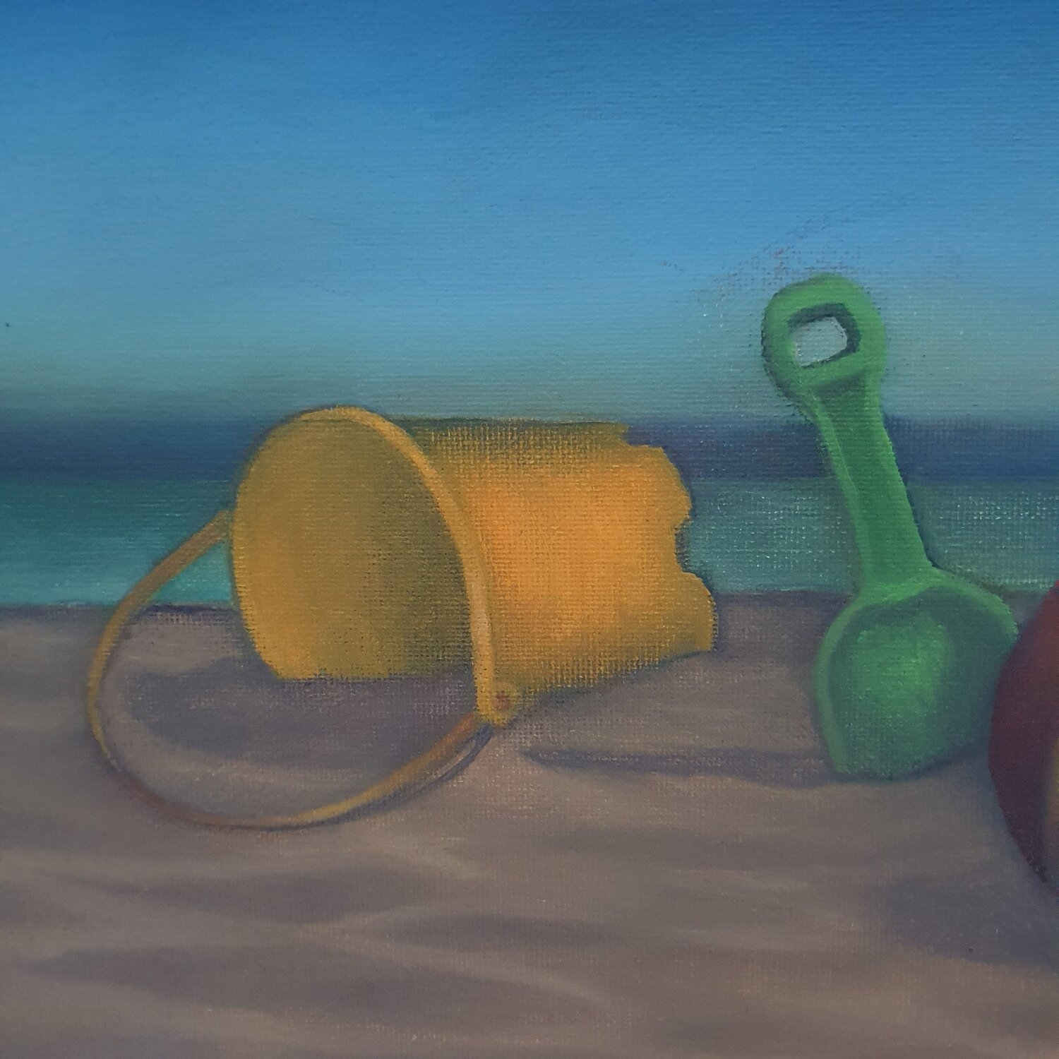La spiaggia by Elisa Spagnoli (2023) : Painting Oil on Canvas - Singulart