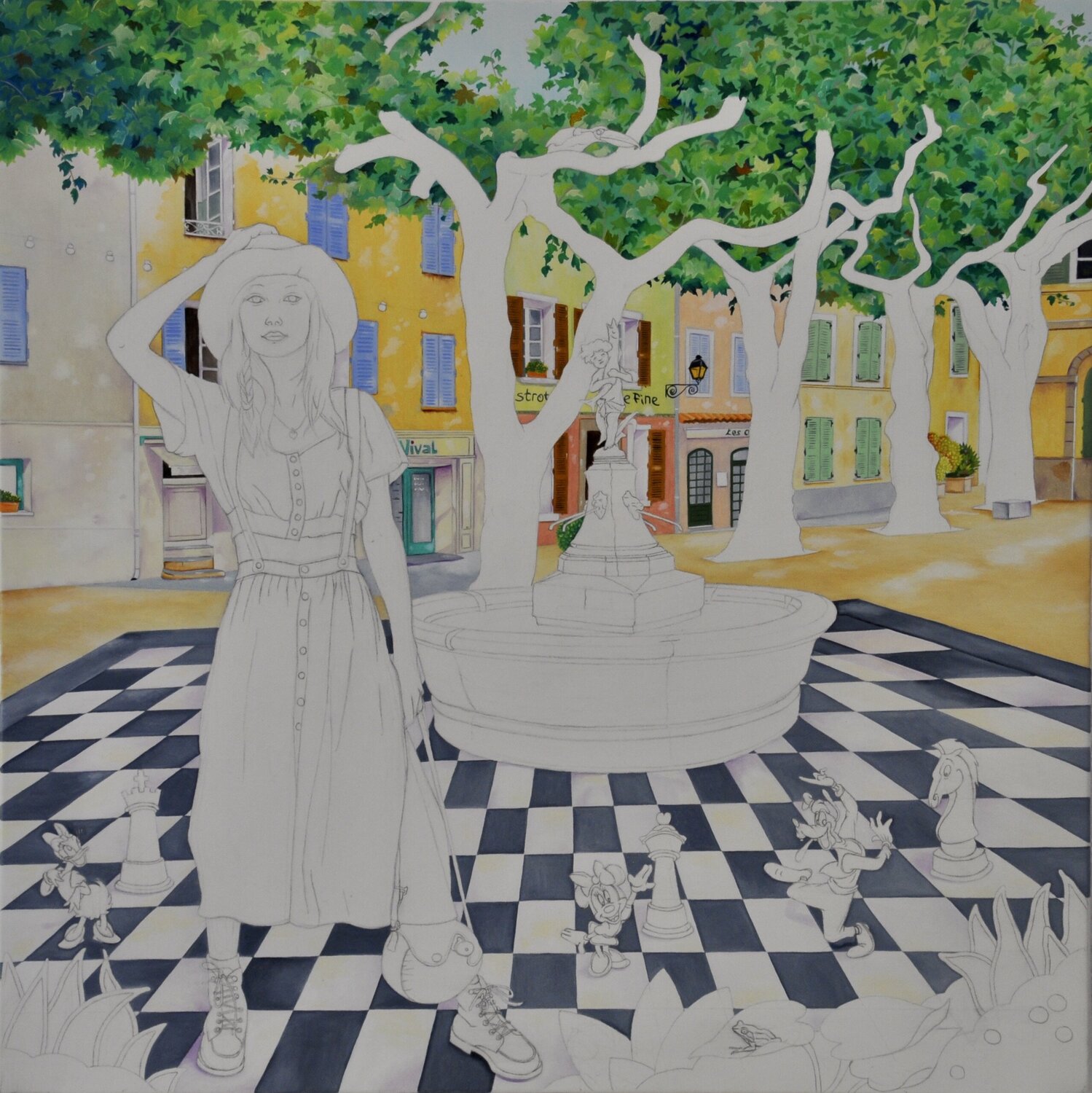 LA FÊTE DES FONTAINES A COLLOBRIERES von Martine Alison (2022): Malerei ...