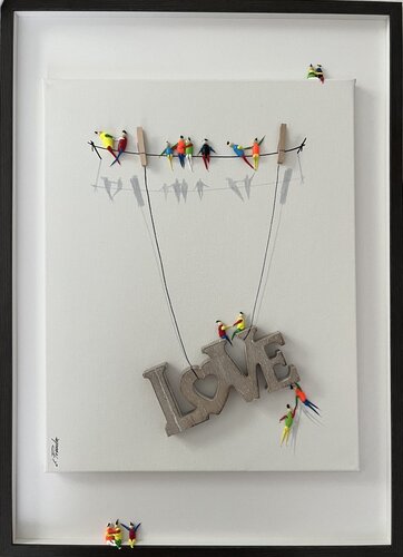 Action.Freedom. Love ️ Eka♥️ by Eka Peradze (2022) : Painting Acrylic on Canvas - SINGULART