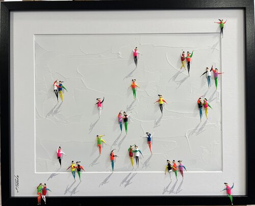 Love. Freedom.eka ♥️ de Eka Peradze (2023) : Peinture Acrylique sur Carton - Singulart