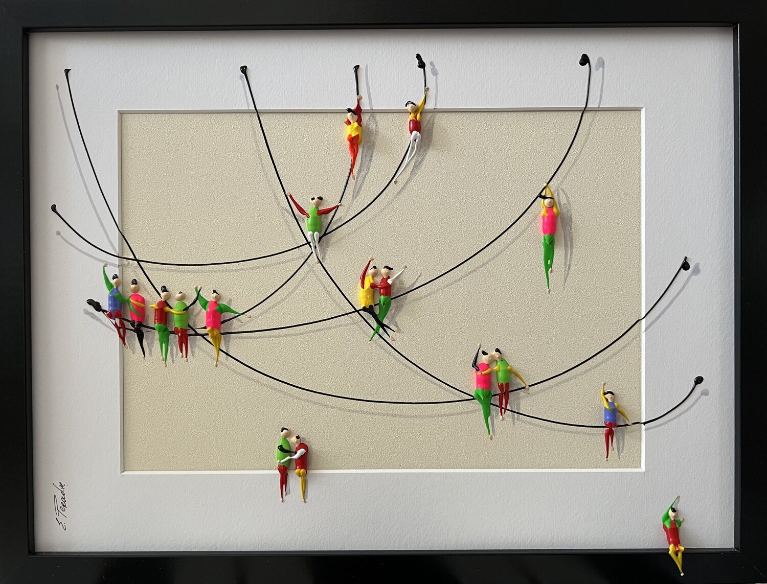 Action. Freedom. Love. EKA♥️Ou von Eka Peradze (2022): Malerei Acryl auf Karton - SINGULART