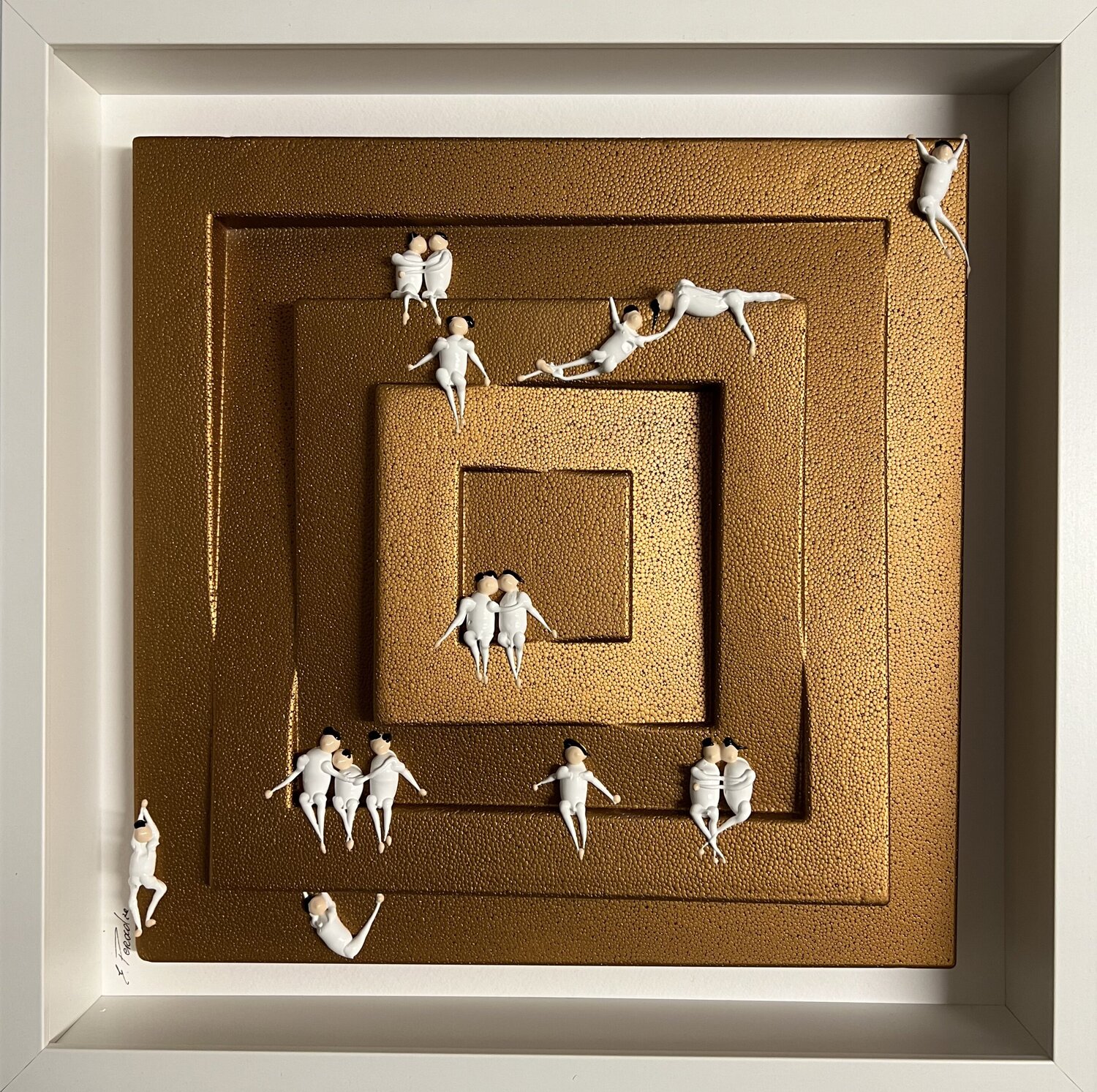 Action. Freedom. Love. EKA♥️O de Eka Peradze (2022) : Peinture Acrylique sur Carton - SINGULART