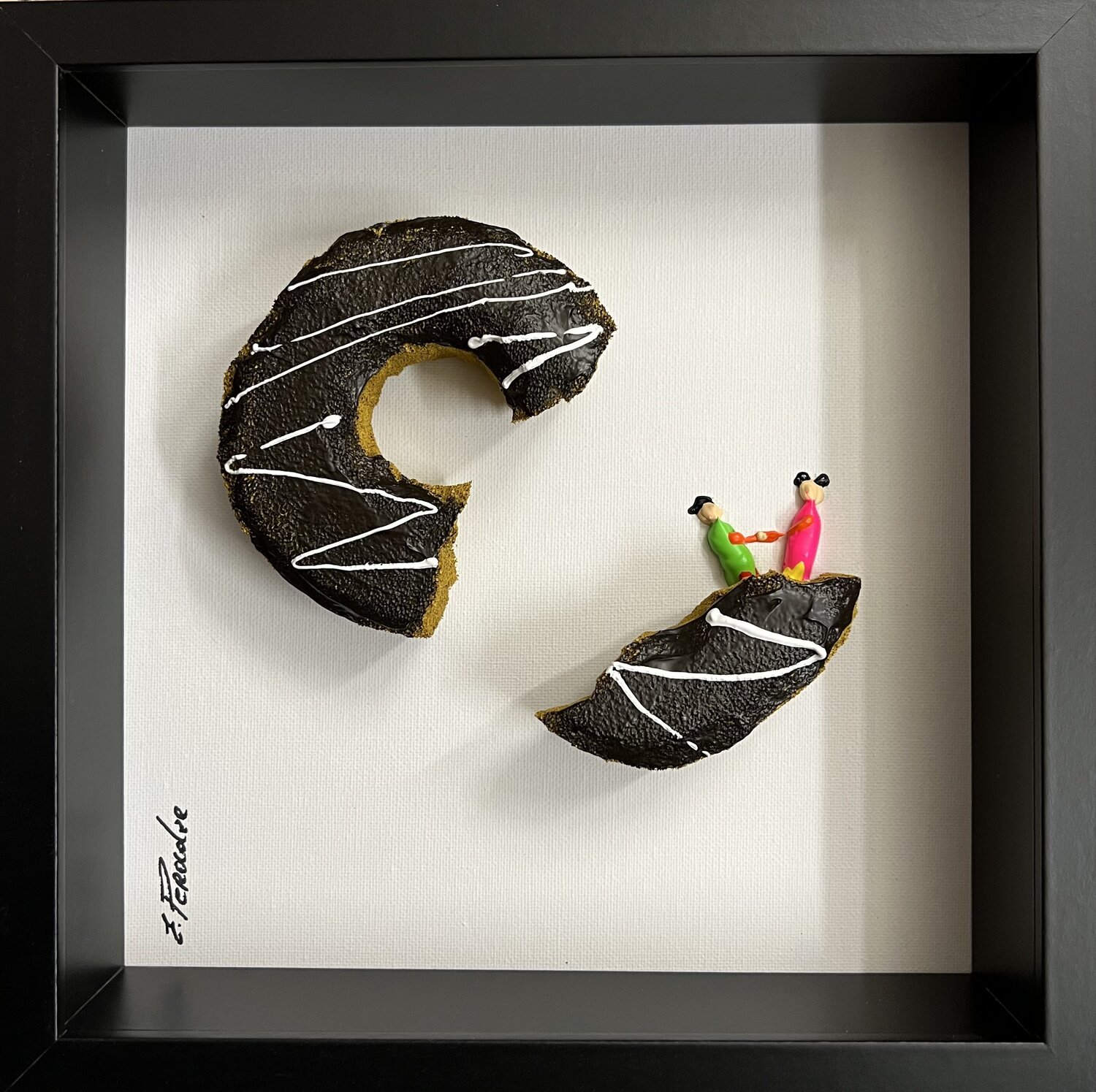 Action. Freedom. Love. EKA♥️1 de Eka Peradze (2022) : Peinture Acrylique sur Carton - Singulart