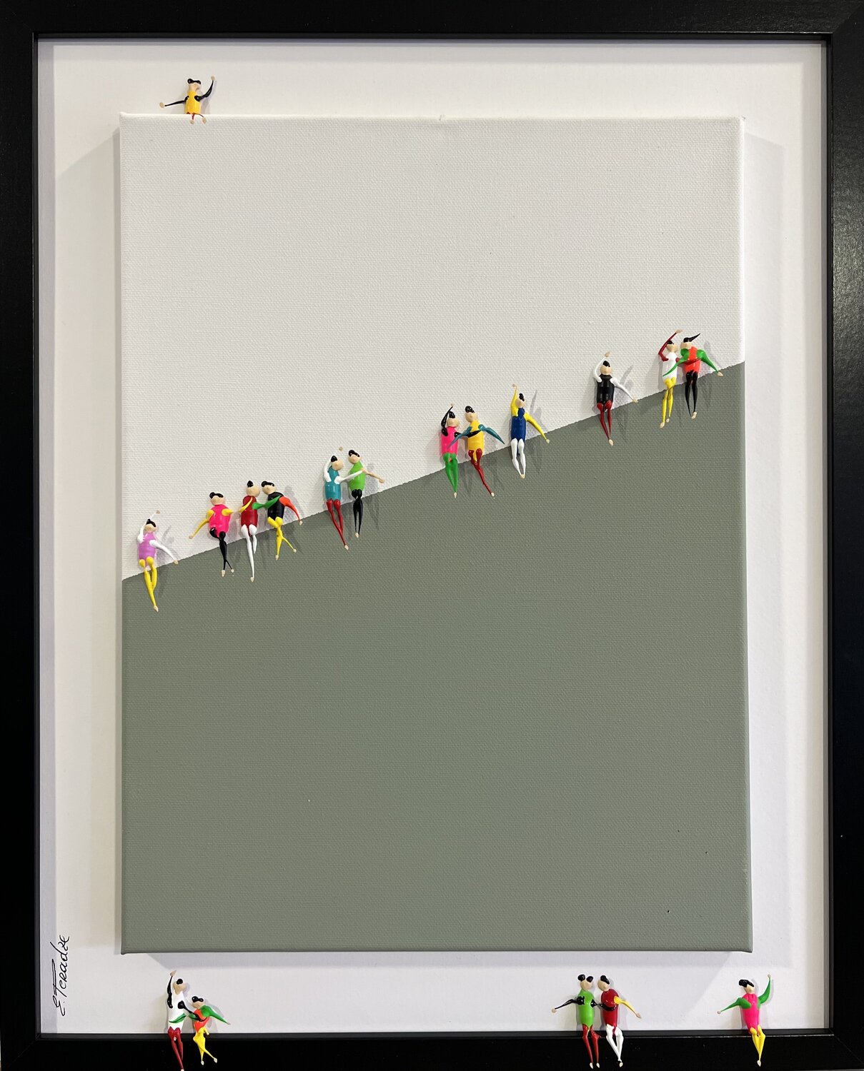 Action.Freedom. Love ️.♥️Ek de Eka Peradze (2023) : Peinture Acrylique sur Toile - SINGULART