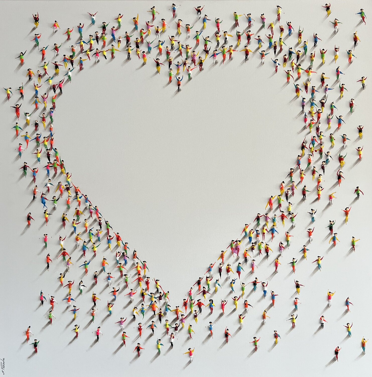 Freedom. Eka. your life. Love de Eka Peradze (2025): Pintura Acrílico en Lienzo - Singulart