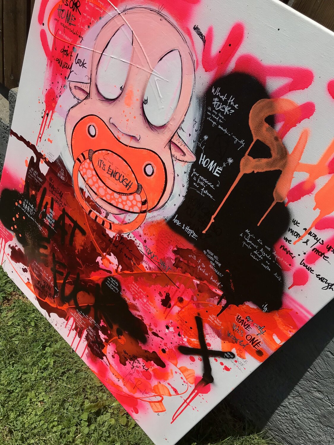 Angry Archie von Dana Kathy (2023): Malerei Acryl, Graffiti auf ...