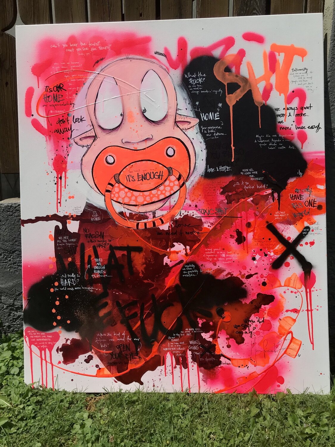 Angry Archie von Dana Kathy (2023): Malerei Acryl, Graffiti auf ...
