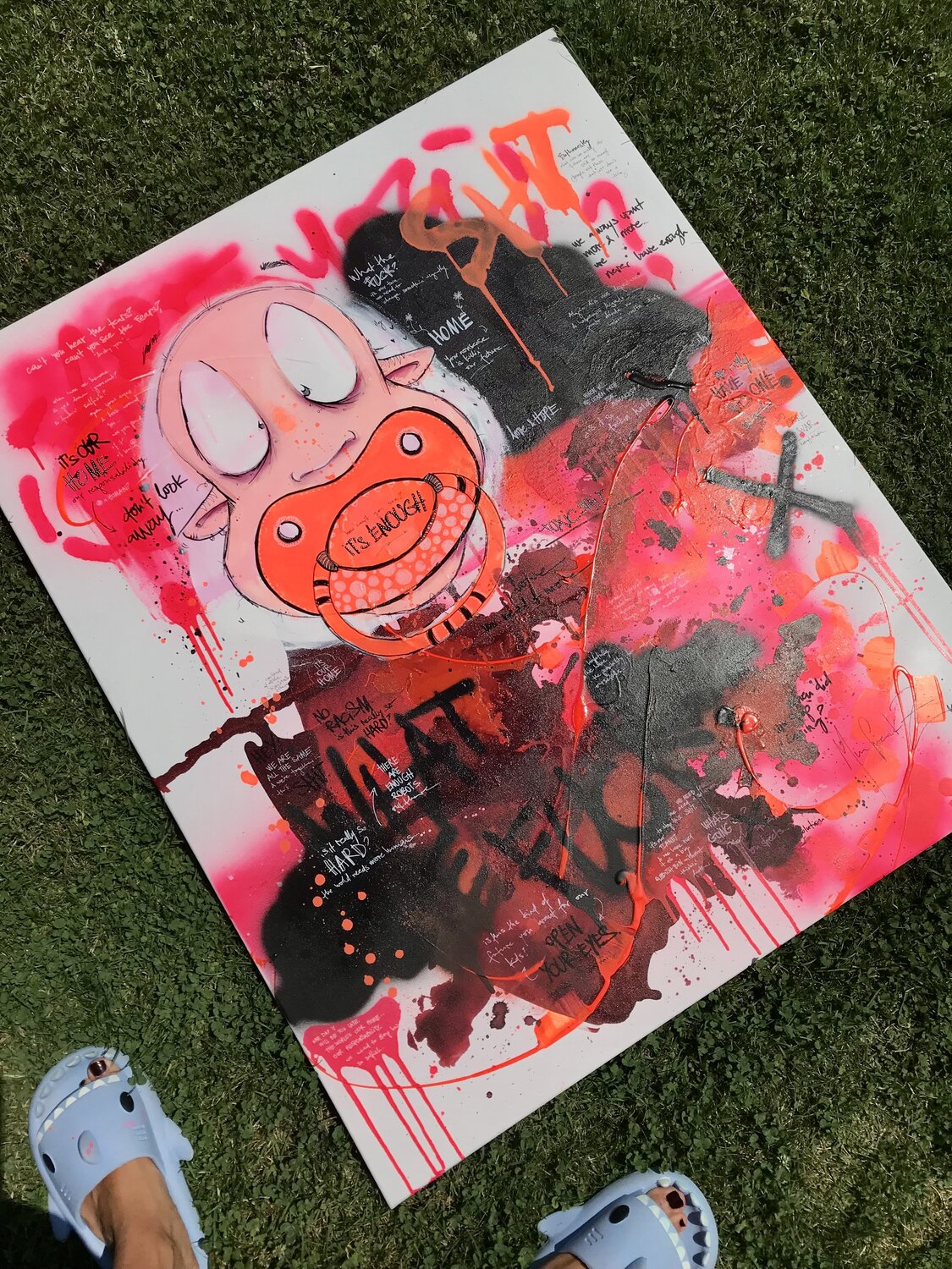 Angry Archie von Dana Kathy (2023): Malerei Acryl, Graffiti auf ...