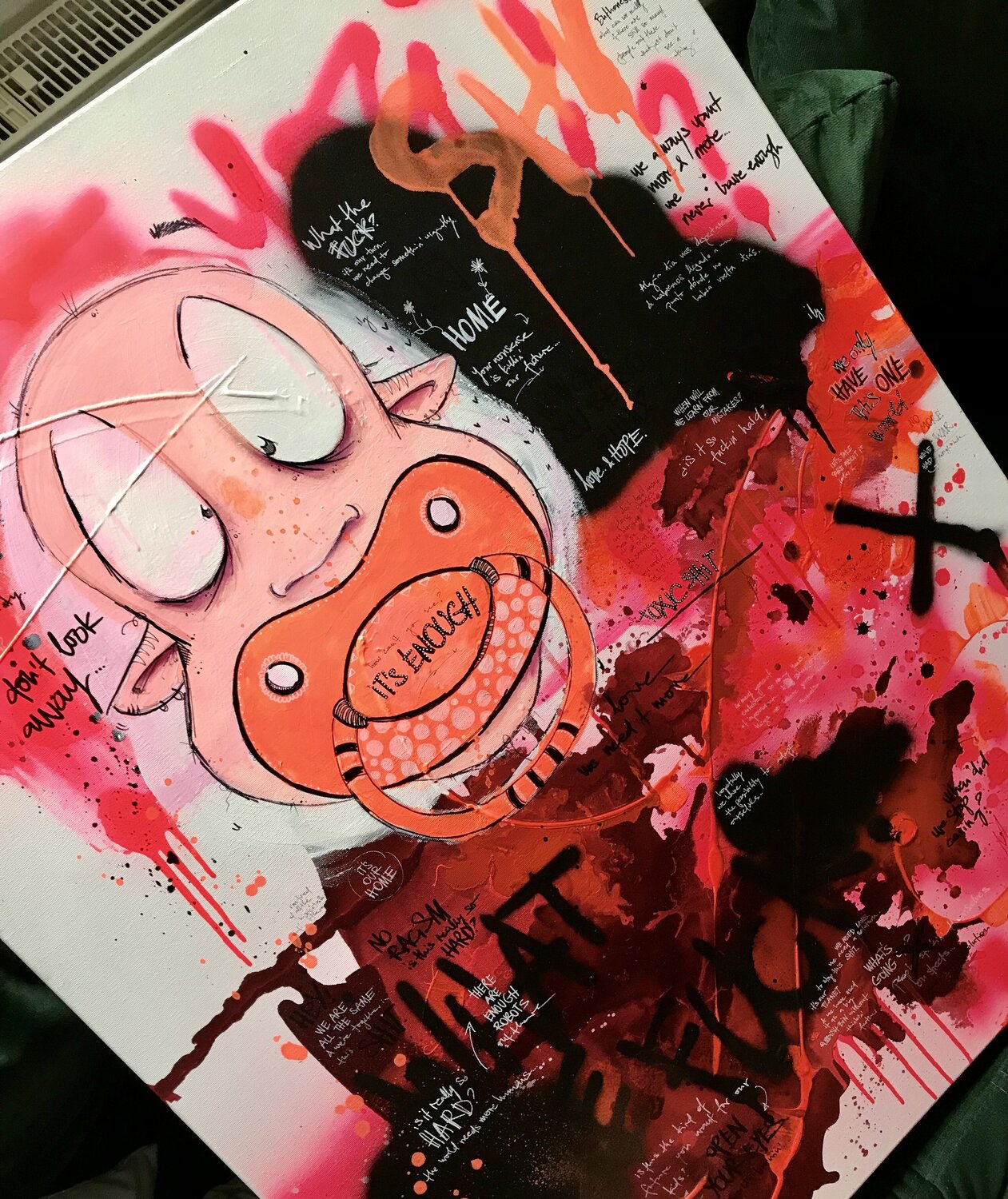 Angry Archie von Dana Kathy (2023): Malerei Acryl, Graffiti auf ...