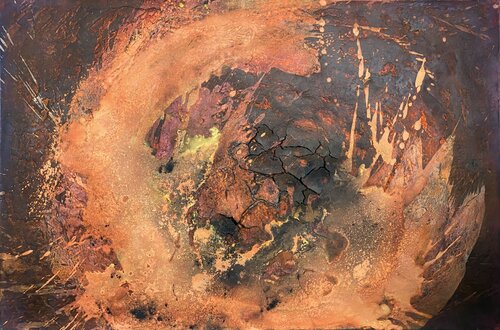 Visionen 3 by Ulrike Gaiser (2024) : Painting India Ink, Pigments on ...