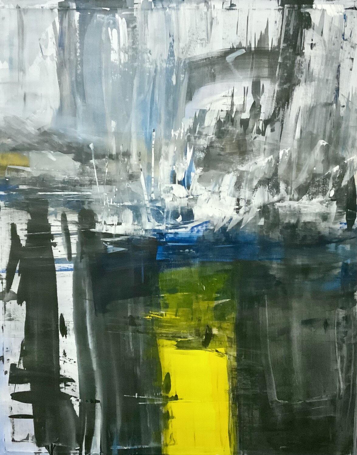 Una luce in fondo al mare by Alberto Saka (2023) : Painting Acrylic on ...