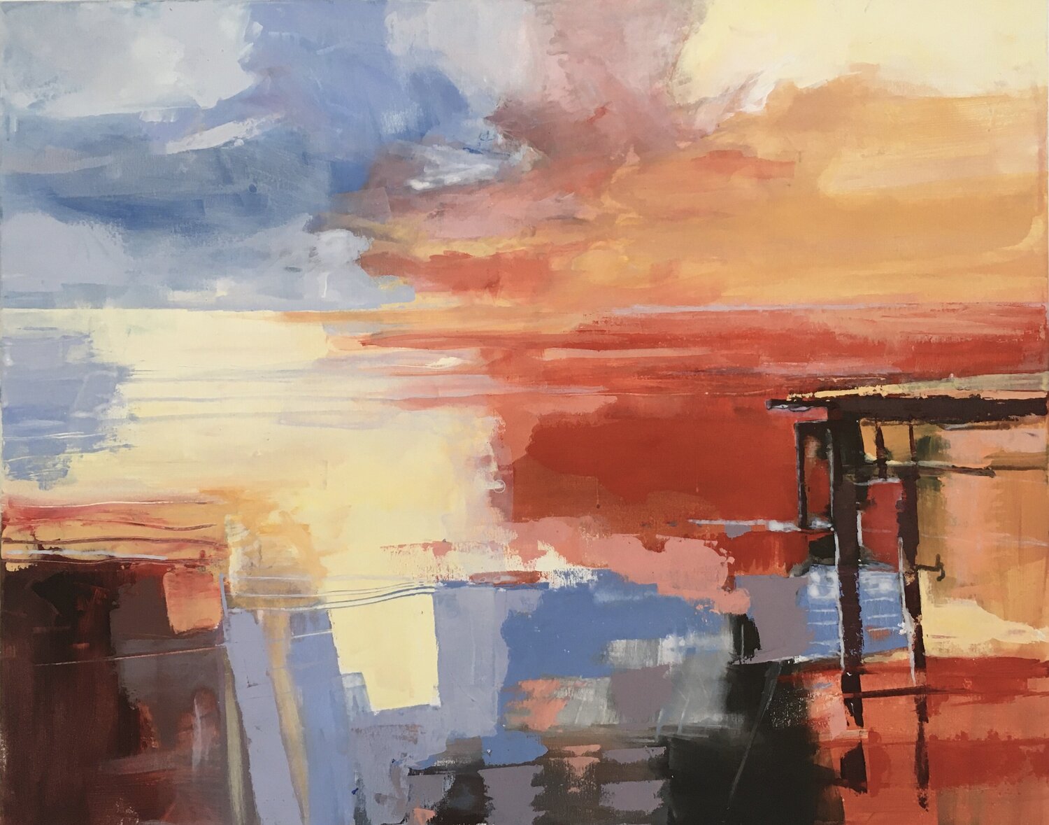 A day in paradise by Inge Schulz (2019) : Painting Acrylic, Pigments on ...