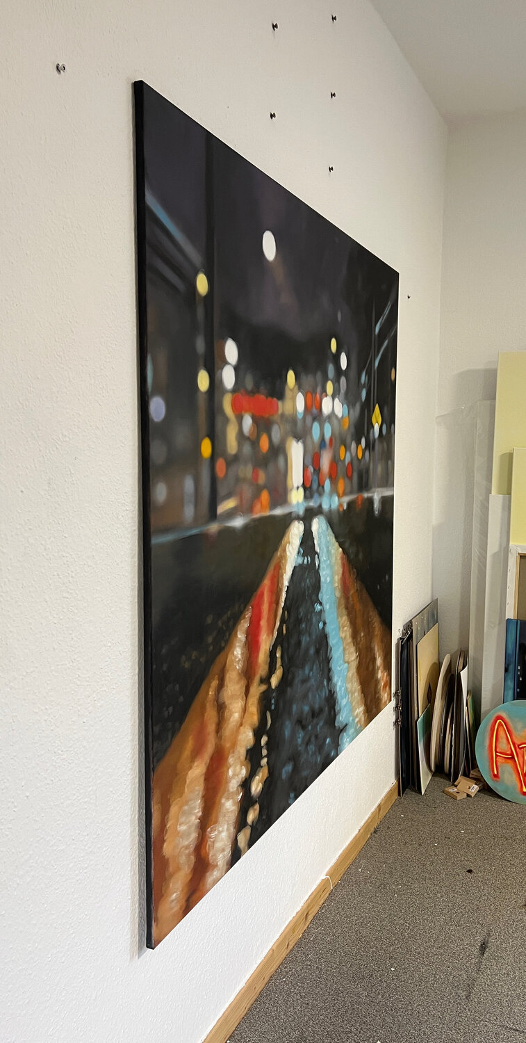 Mainstreet von Angela Wichmann (2021): Malerei Öl auf Leinwand - Singulart