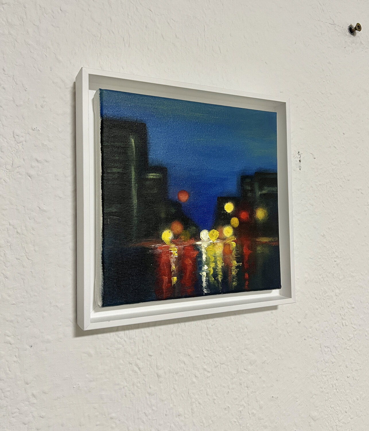 Blaue Nacht von Angela Wichmann (2023): Malerei Öl auf Leinwand - Singulart