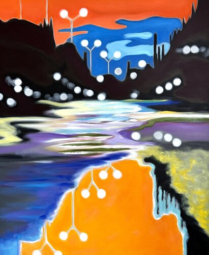 Anatomie der Gegenwart von Angela Wichmann (2022): Malerei Öl auf ...