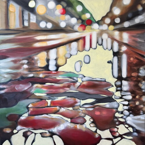 Anatomie der Gegenwart von Angela Wichmann (2022): Malerei Öl auf ...